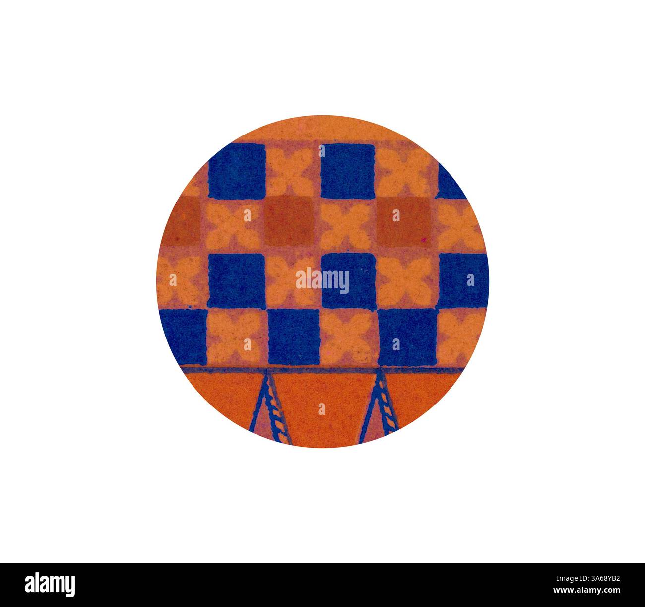 Vibrant checkerboard pattern in shades of orange hi-res stock ...