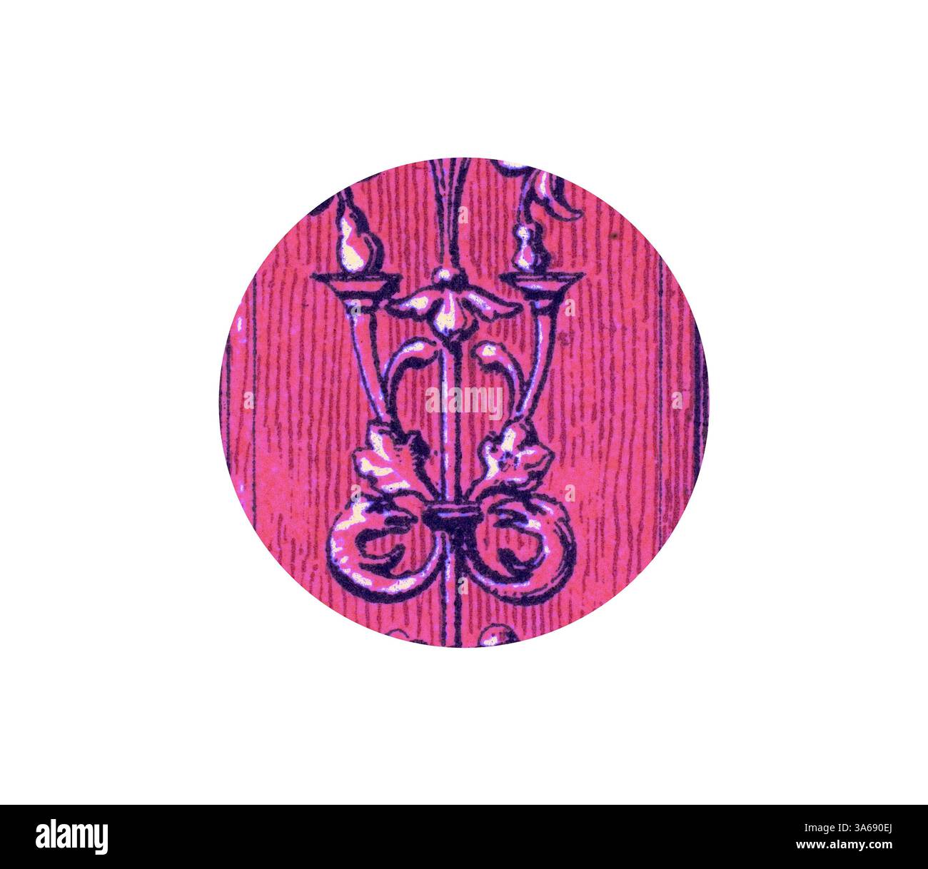 An intricate design featuring ornate motifs, highlighted by bold ...