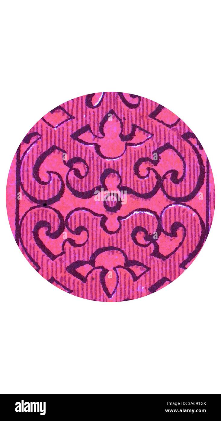 A vibrant circular design featuring intricate swirling patterns and ...