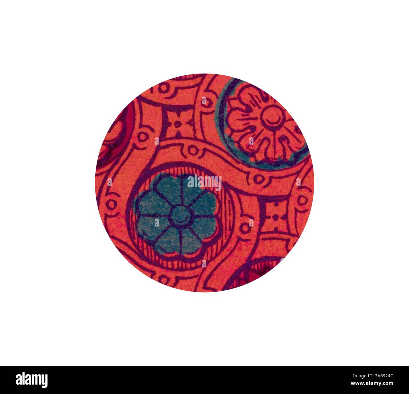 A vibrant design featuring intricate floral patterns and geometric ...