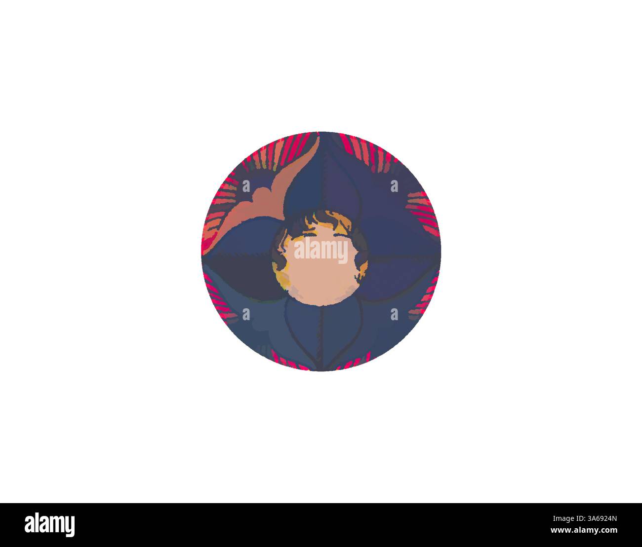 Whimsical floral design features bold colors hi-res stock photography ...