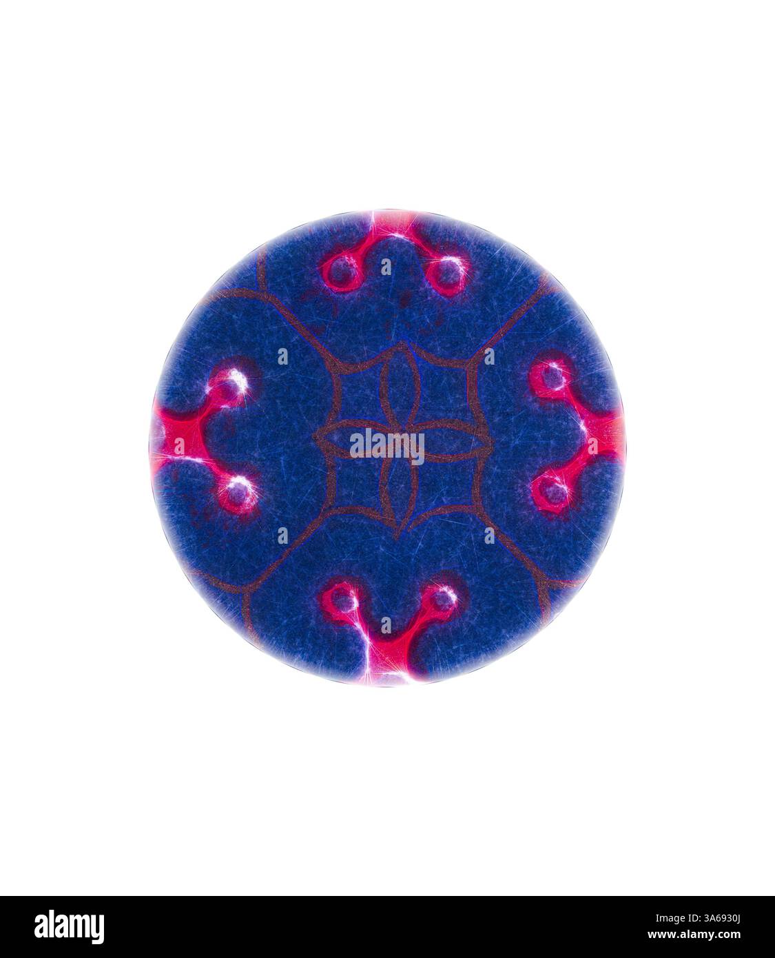 A circular design featuring intricate, interconnected patterns in ...