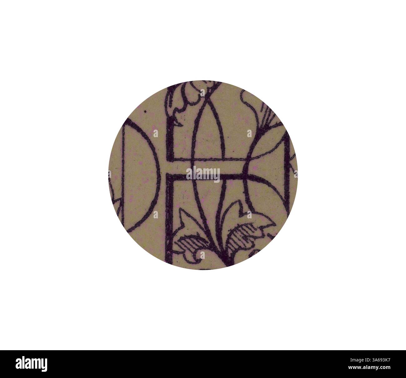 A circular design featuring intricate floral patterns and geometric ...