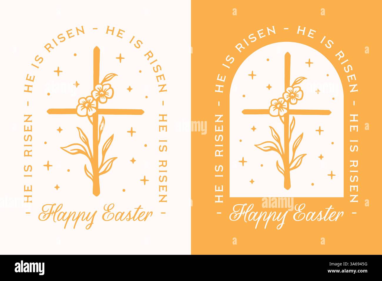 He is risen Happy Easter card Christian women girl greetings Jesus ...