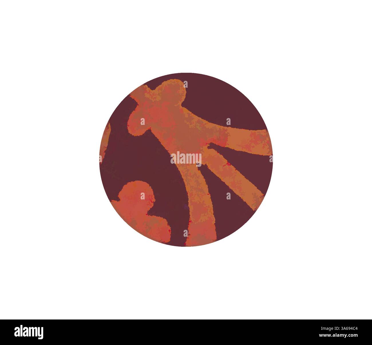 Red circular forms Cut Out Stock Images & Pictures - Alamy