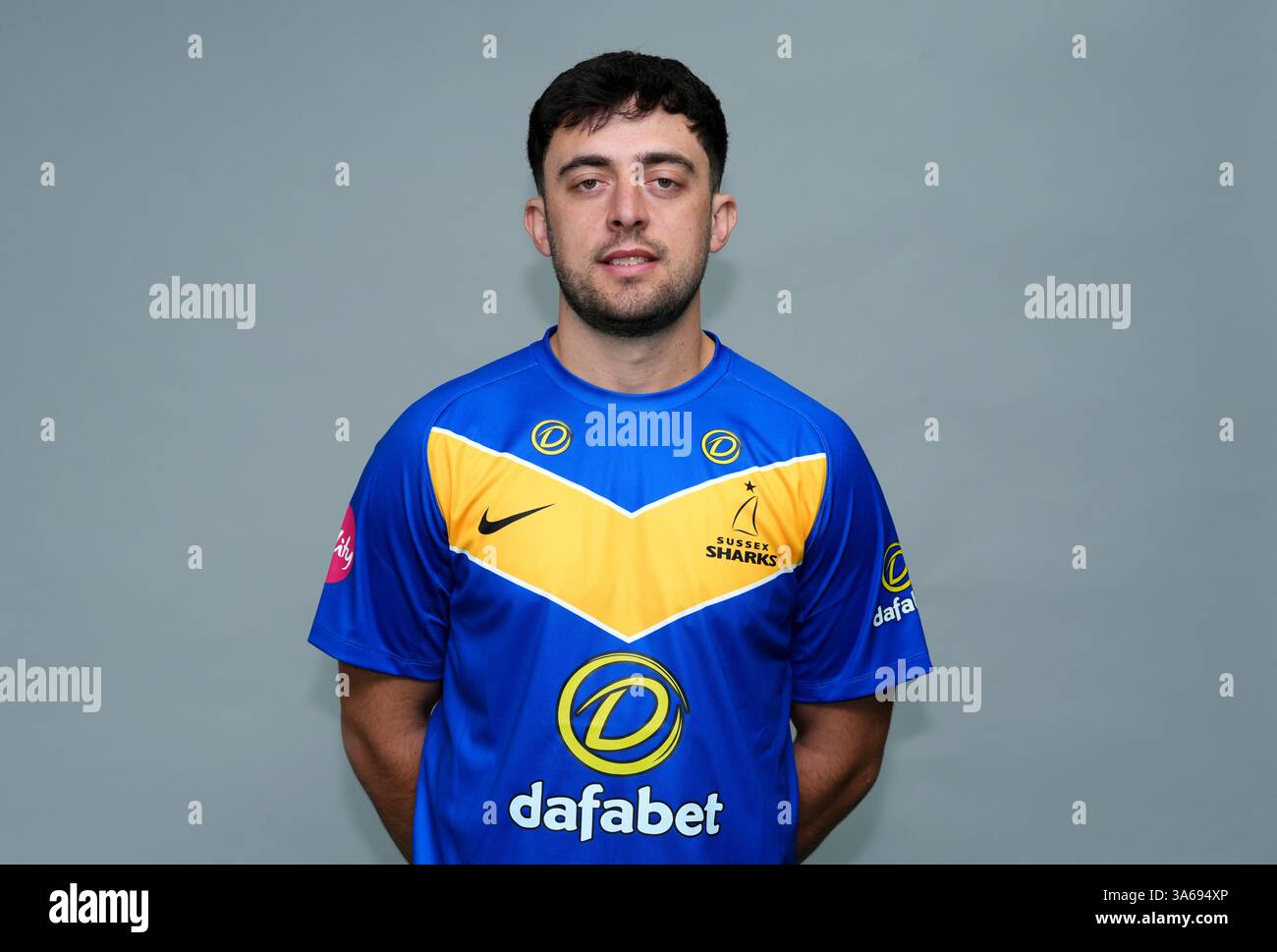 Sussex's Tom Haines poses for a photo during a media day at The 1st ...