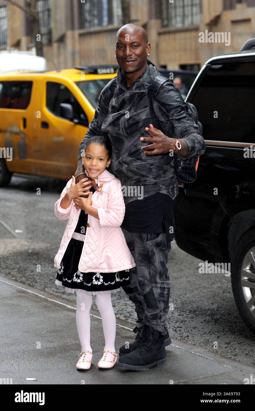 Tyrese Gibson and his daughter Shayla Somer Gibson made an appearance at 'The View' in New York ...