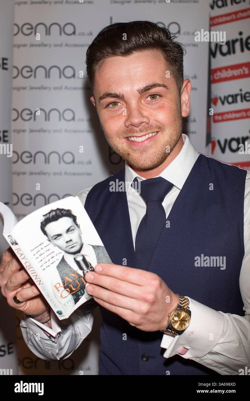 Ray Quinn signs his autobiography "This Time Round" at Hilton Hotel ...
