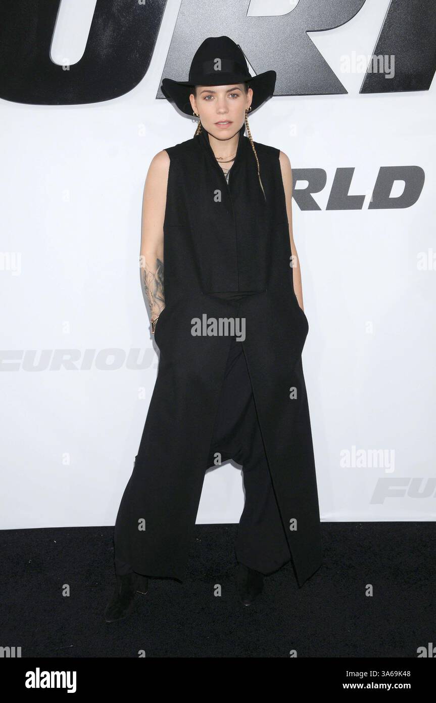 Skylar Grey at the Furious 7 Premiere held at The TCL Chinese Imax ...