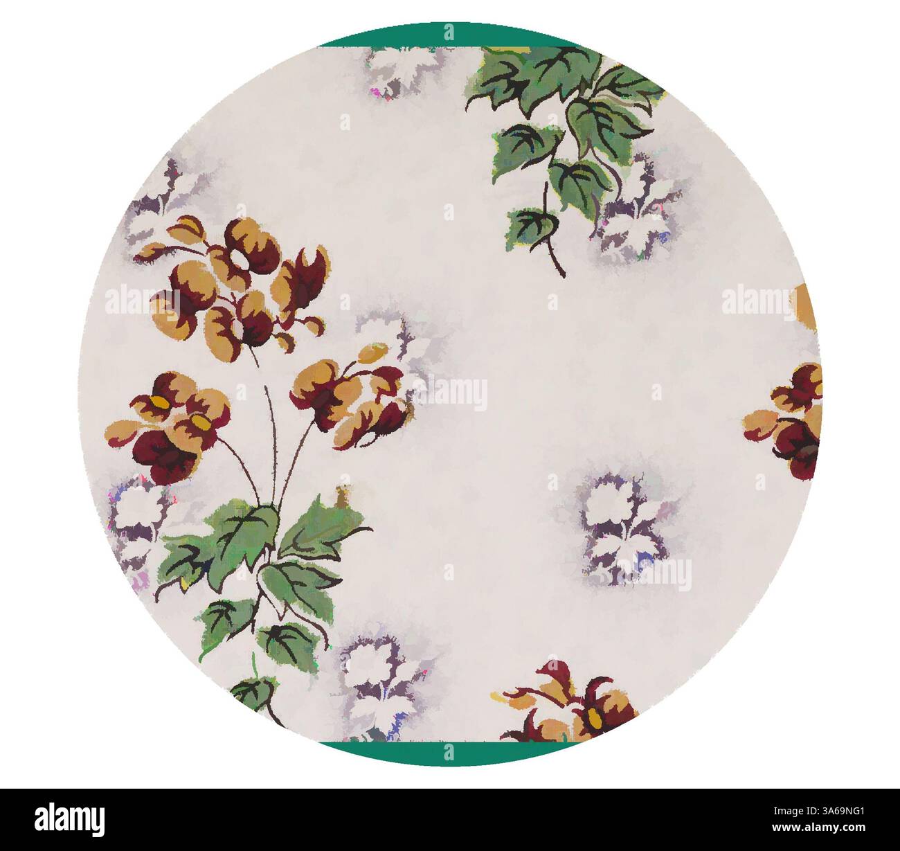 Disco inspired floral design Cut Out Stock Images & Pictures - Alamy