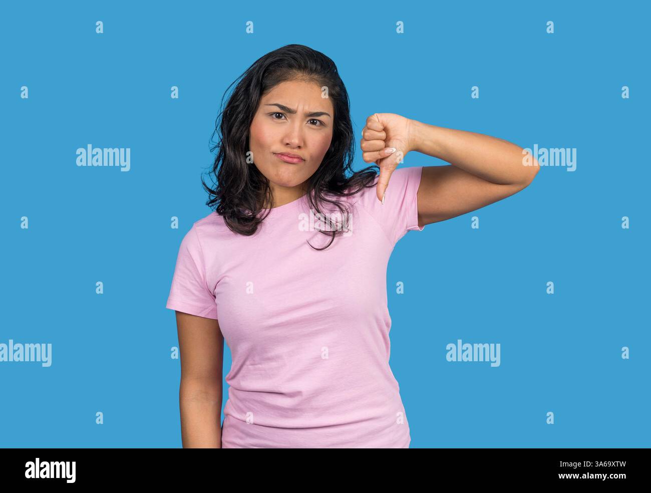 Hispanic woman expressing rejection hi-res stock photography and images ...