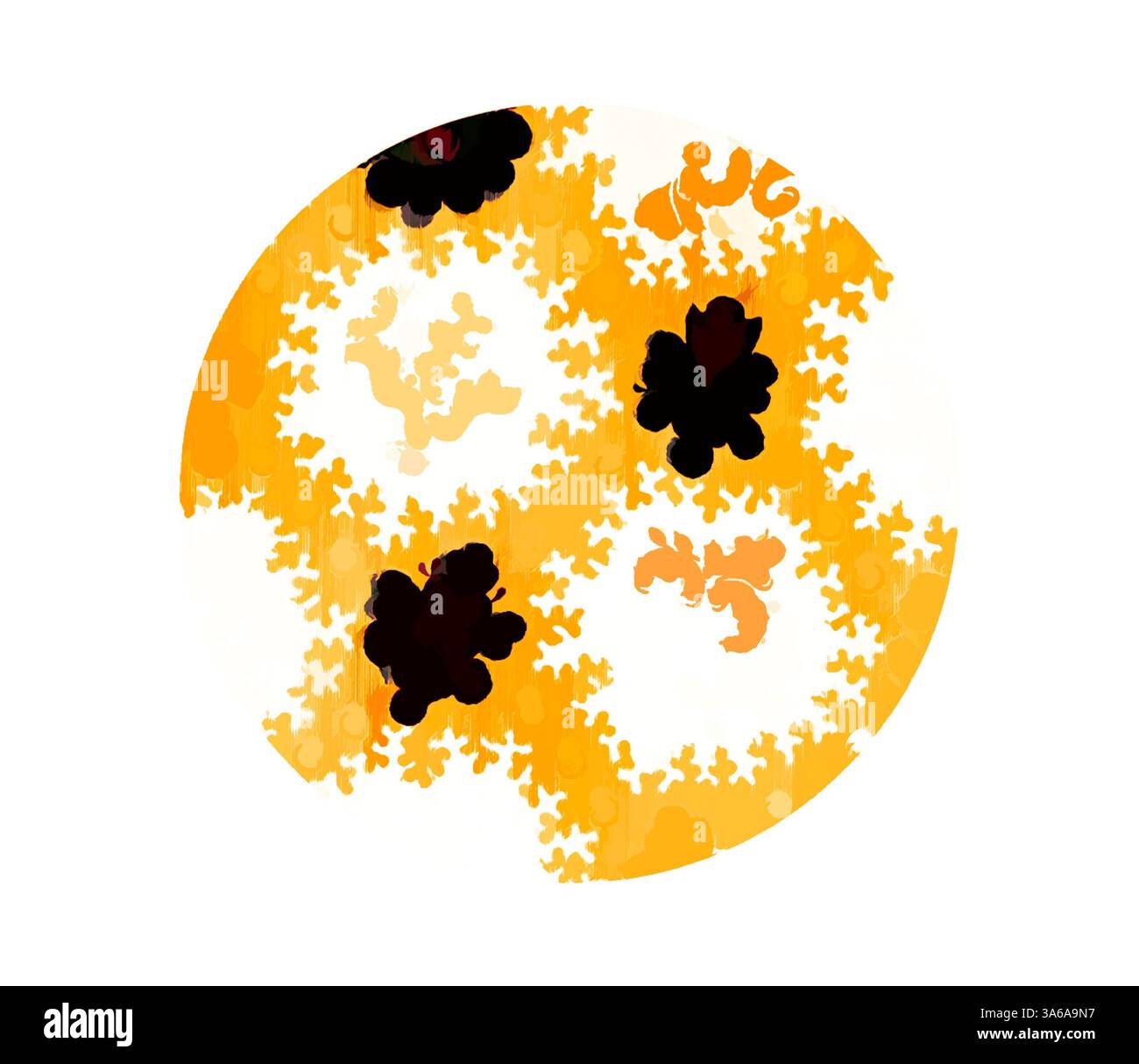 Swirling designs in bright orange hi-res stock photography and images ...