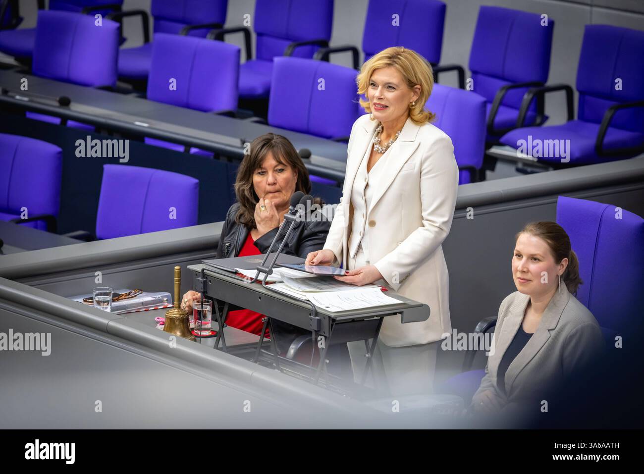 Julia Kloeckner, CDU/CSU, wird zur Bundestagspraesidentin gewaehlt in Berlin, 25.03.2025. Berlin ...