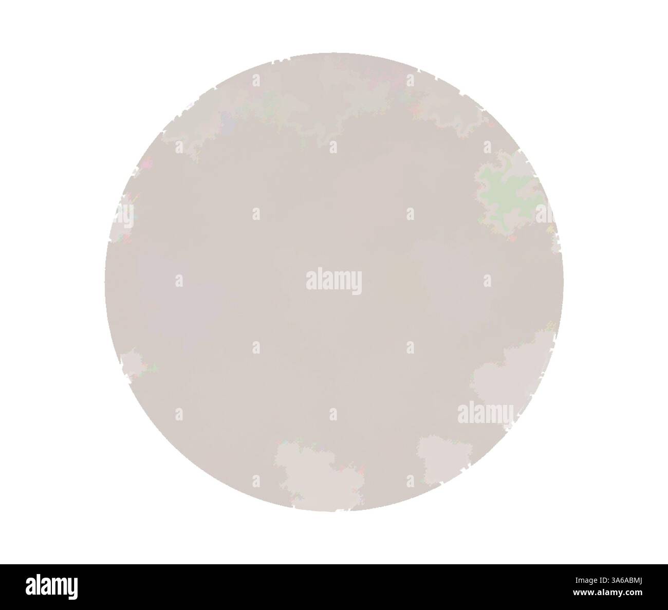 A soft, abstract circular shape with subtle texture variations ...