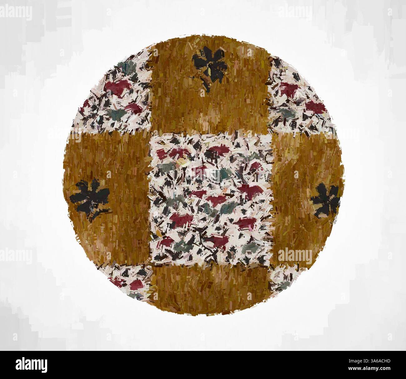 Circular patchwork design features hi-res stock photography and images ...