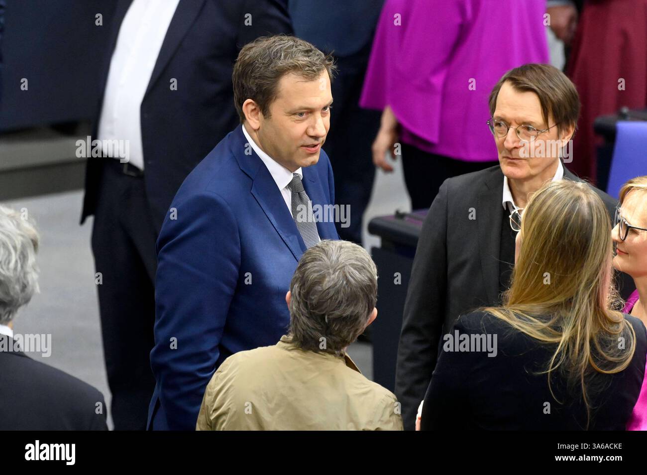 Lars Klingbeil, Britta Haßelmann, Katharina Dröge, Karl Lauterbach und ...