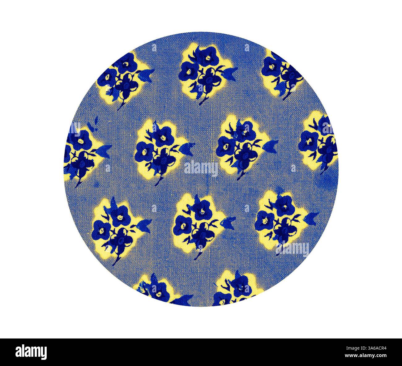 Stylized floral patterns in shades of yellow hi-res stock photography ...