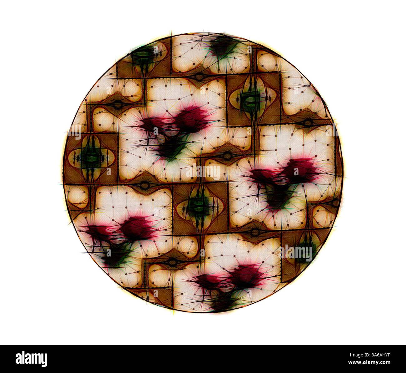 Complex pattern of interconnected forms hi-res stock photography and ...