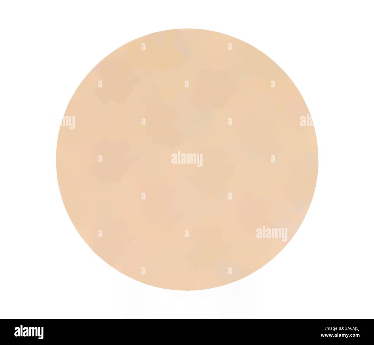 A smooth, circular surface with a soft, muted texture and subtle ...