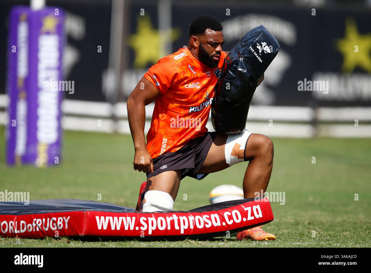 DURBAN, SOUTH AFRICA - MARCH 25: Vincent Tshituka of the Hollywoodbets ...