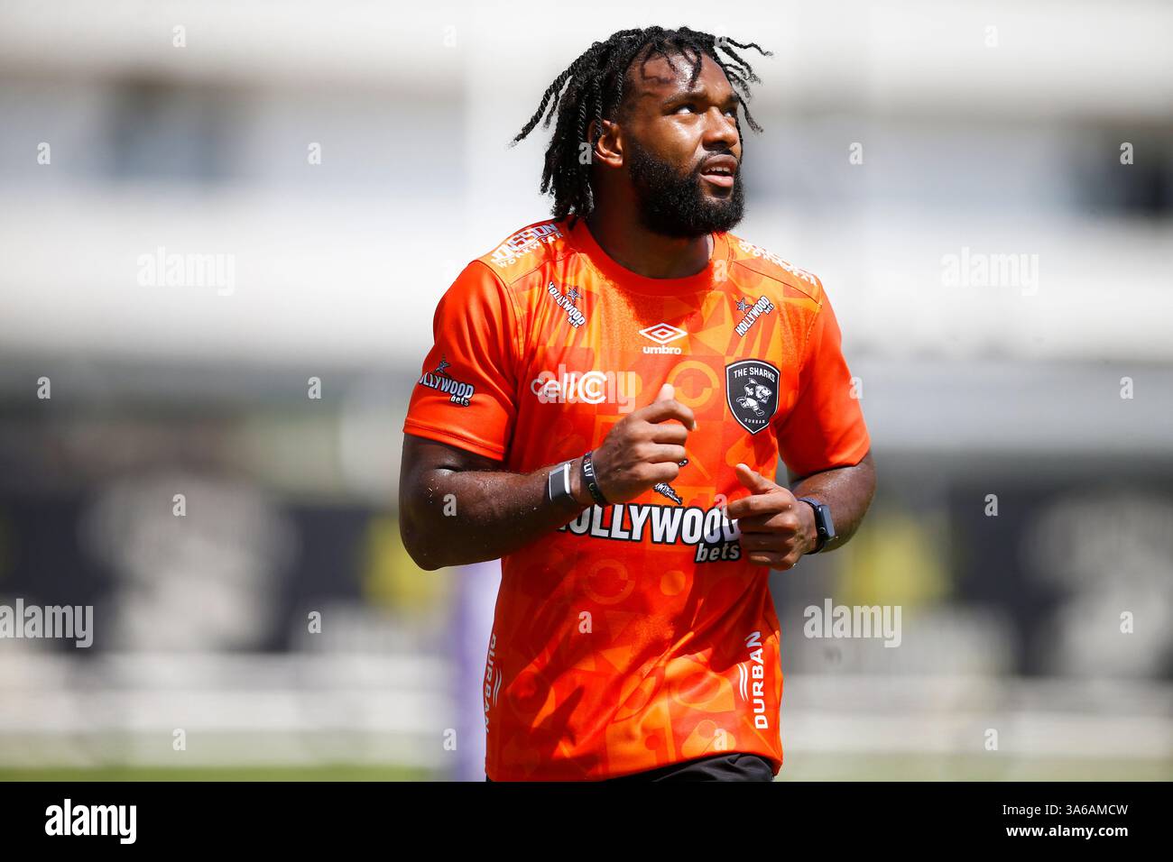 DURBAN, SOUTH AFRICA - MARCH 25: Jurenzo Julius of the Hollywoodbets ...