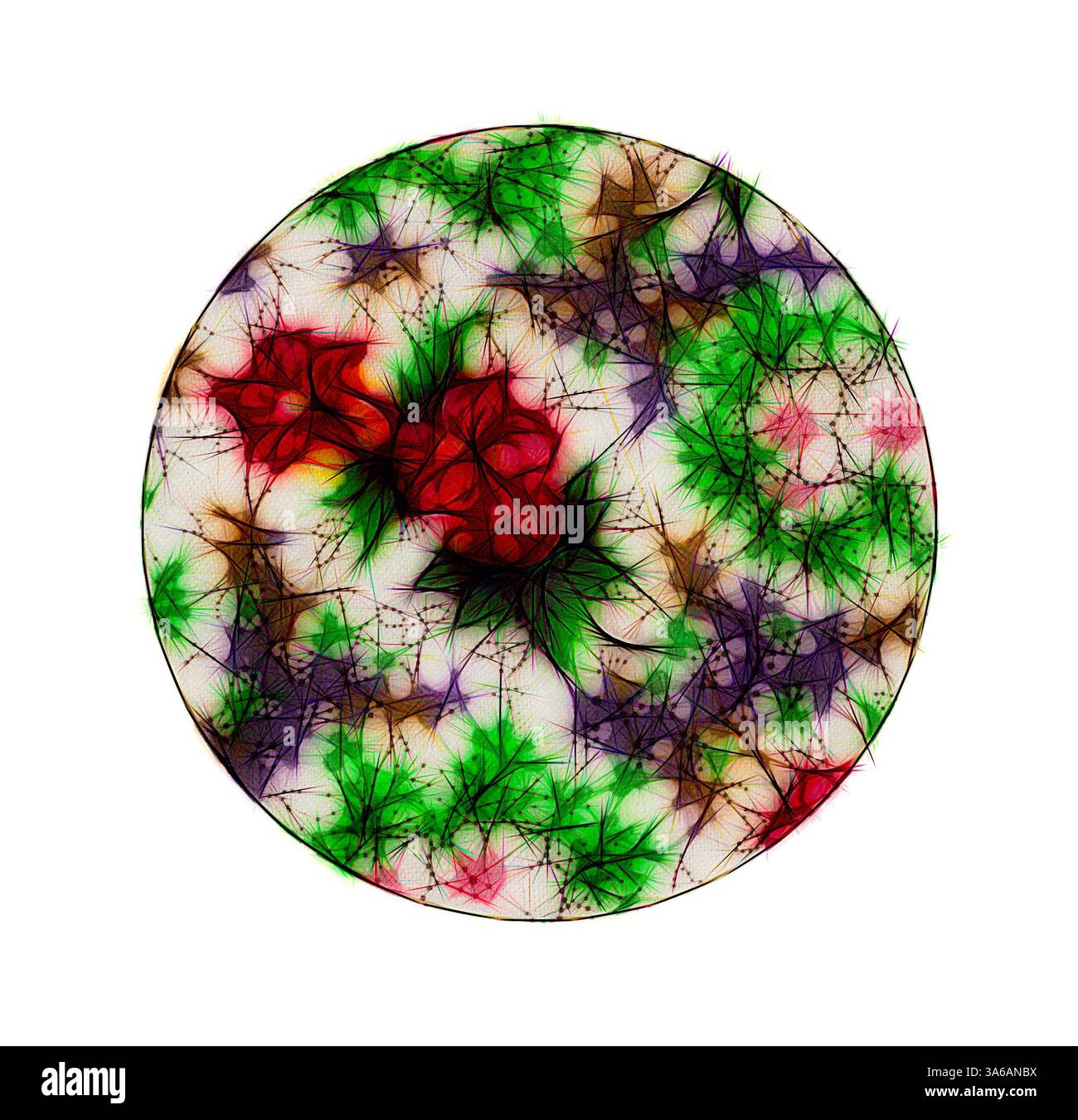 Intertwining floral patterns in shades of red hi-res stock photography ...