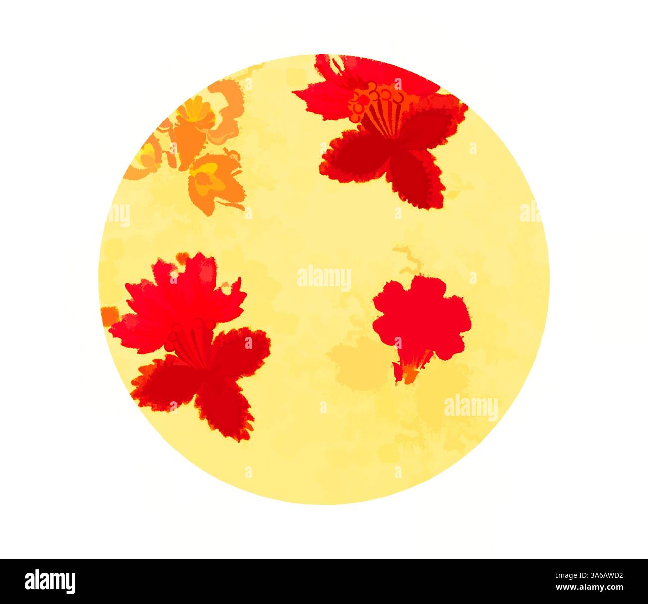 Vibrant red flowers overlaying hi-res stock photography and images - Alamy