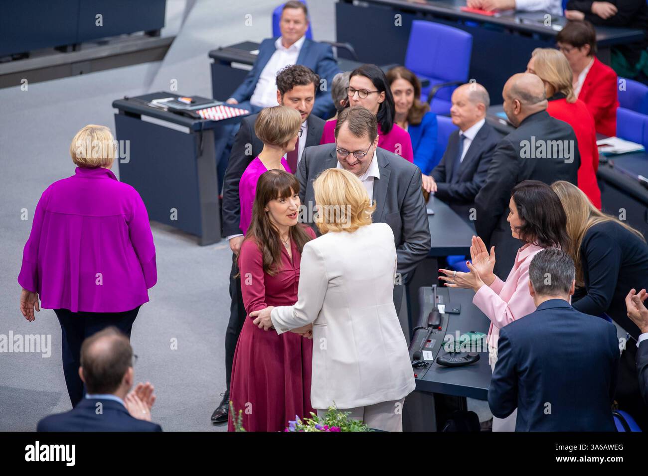 Julia Klöckner zur neuen Bundestagspräsidentin gewählt, 25.03.25, Deutscher Bundestag, Berlin ...