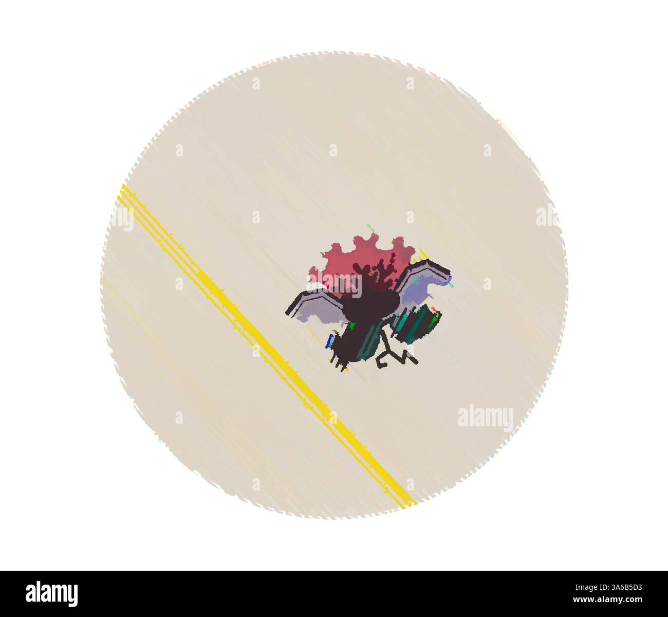 Circular illustration featuring central hi-res stock photography and ...