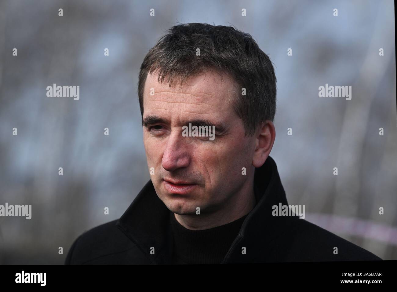 Ostrava, Czech Republic. 25th Mar, 2025. Remediation of the heap, spoil ...