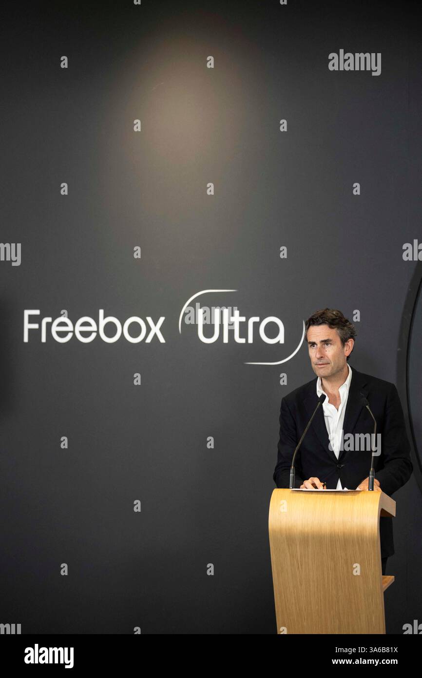 Chief Executive Officer of French telecom group Iliad Thomas Reynaud ...