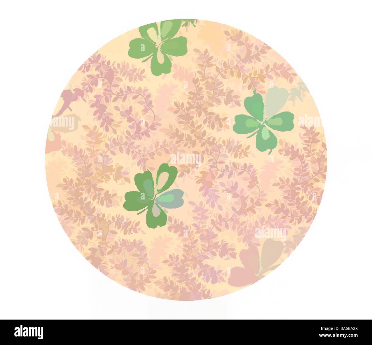 Shamrock shapes in soft shades of green hi-res stock photography and ...