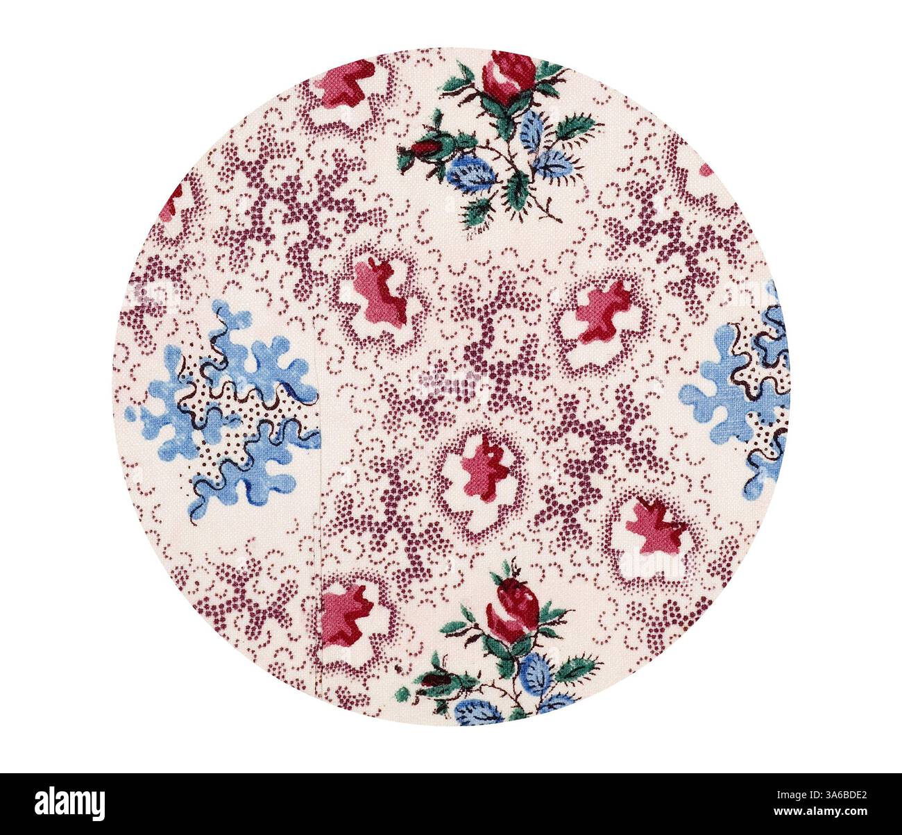 A circular design featuring an intricate pattern of floral motifs in ...