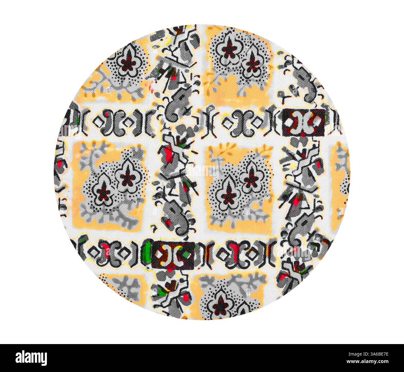 Circular motifs in yellow Cut Out Stock Images & Pictures - Alamy