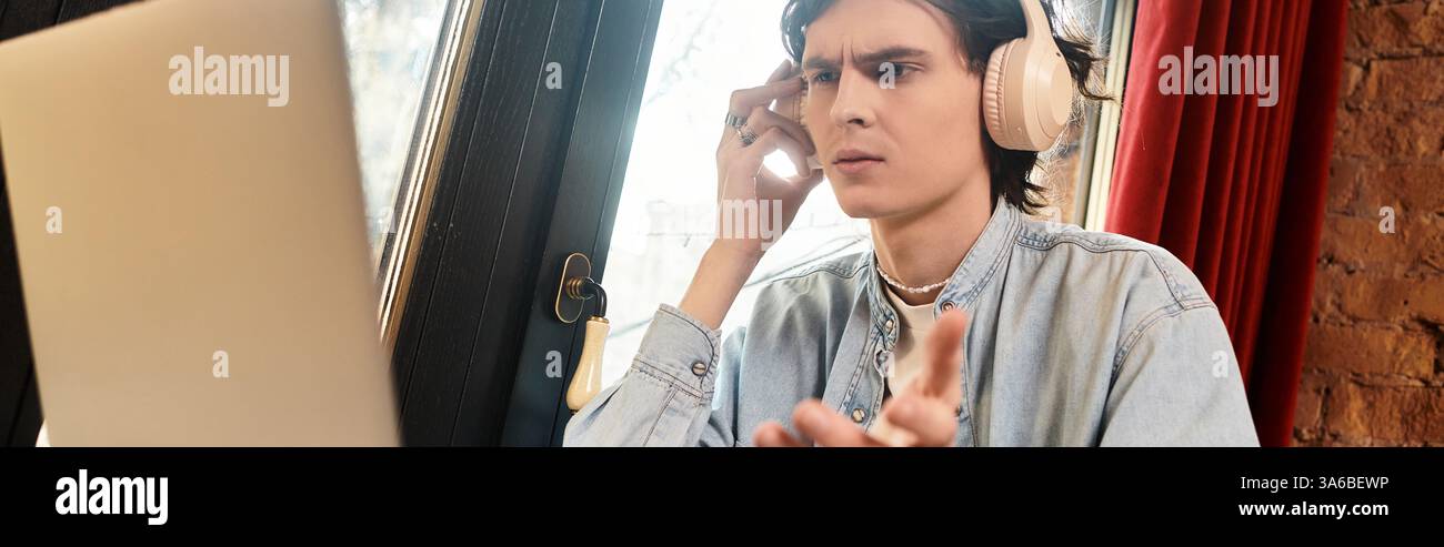 Man deeply focused absorbed in hi-res stock photography and images - Alamy