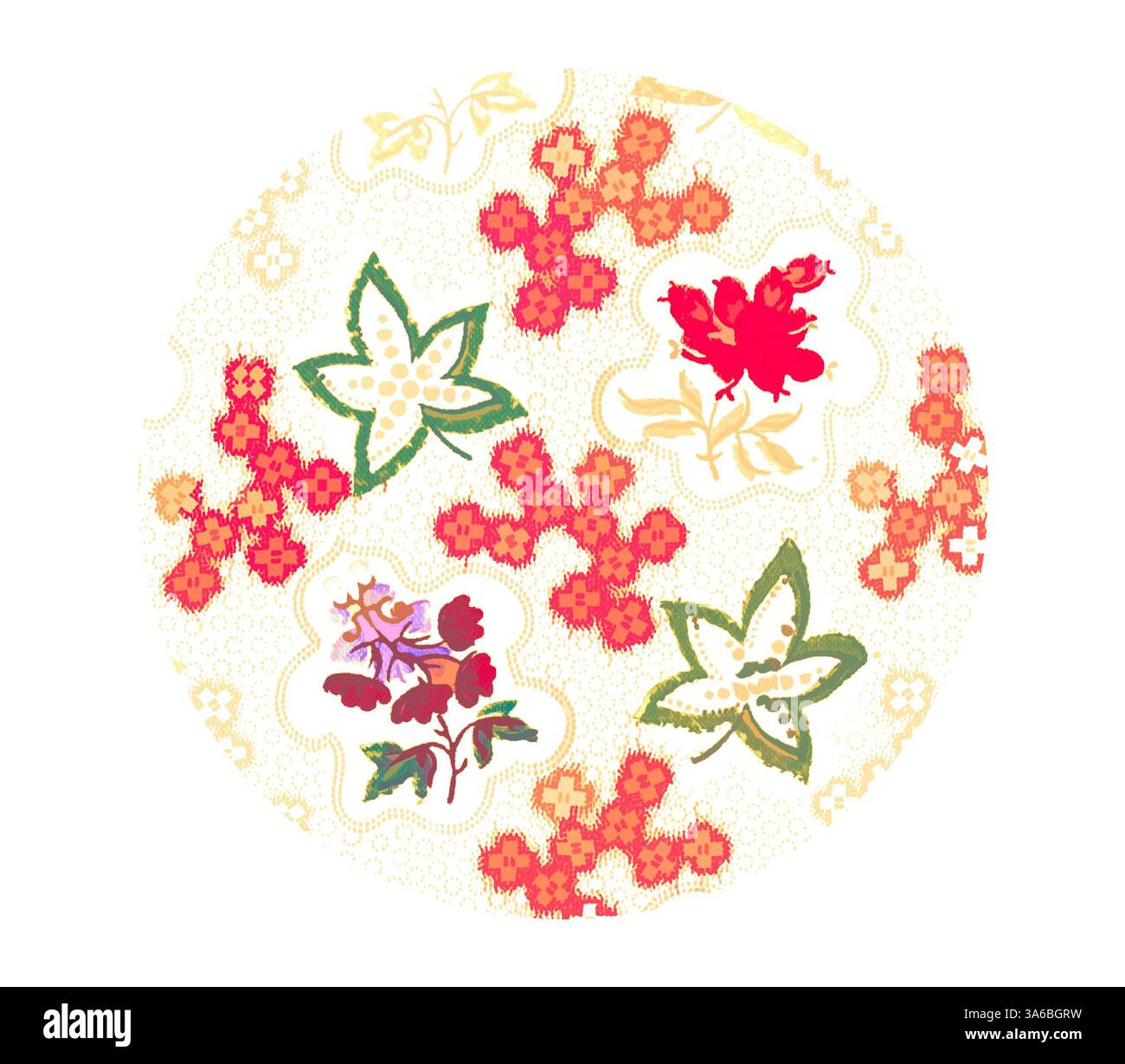 Featuring intricate floral patterns in vibrant red Cut Out Stock Images ...