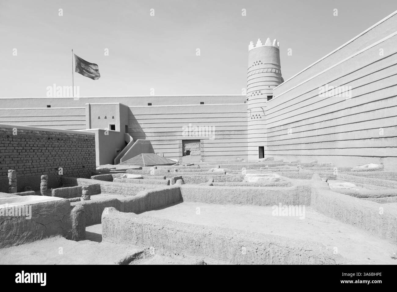 Historical Fort in Raghba in Saudi Arabia. The fort is currently ...