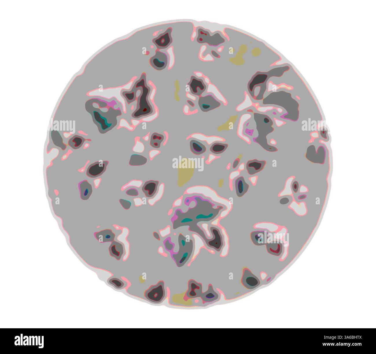 Abstract arrangement of irregular shapes in various shades hi-res stock ...