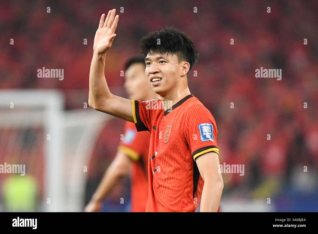Hangzhou, China. 25 March, 2025. Yudong Wang of China during the China ...