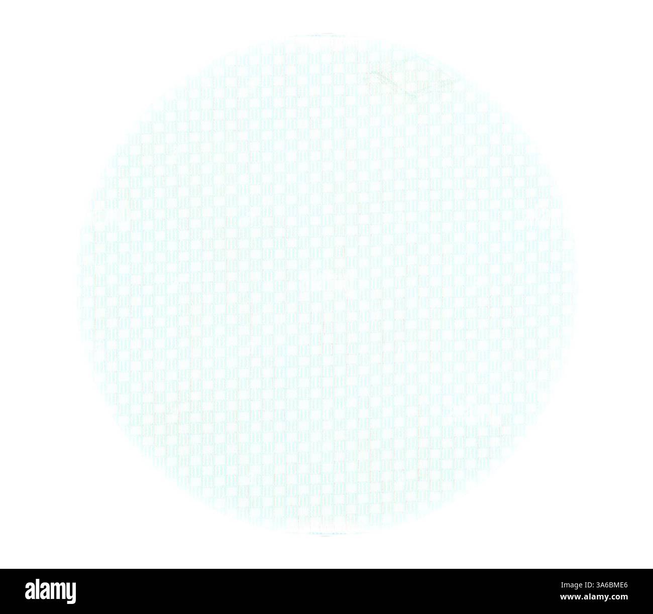 A circular pattern features a subtle grid design, with faint texture ...
