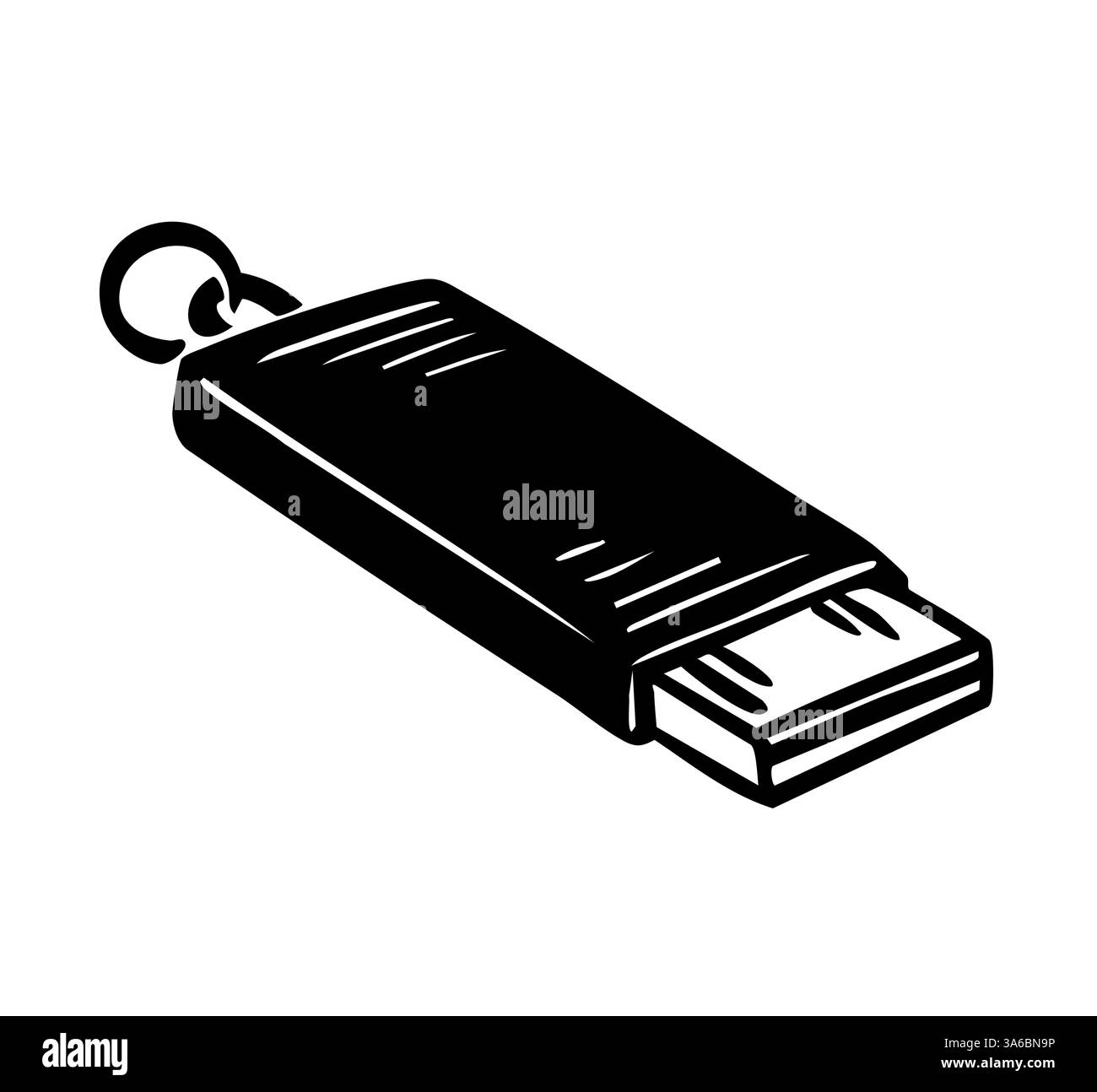 USB flash drive isolated on white background Stock Vector Image & Art ...