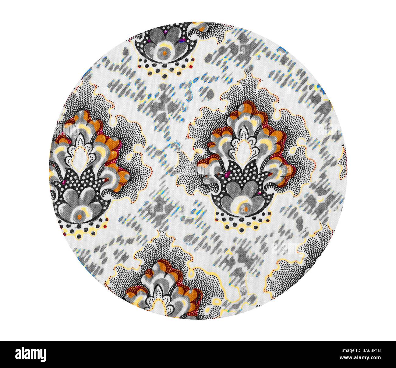 Stylized floral motifs in shades of gray hi-res stock photography and ...