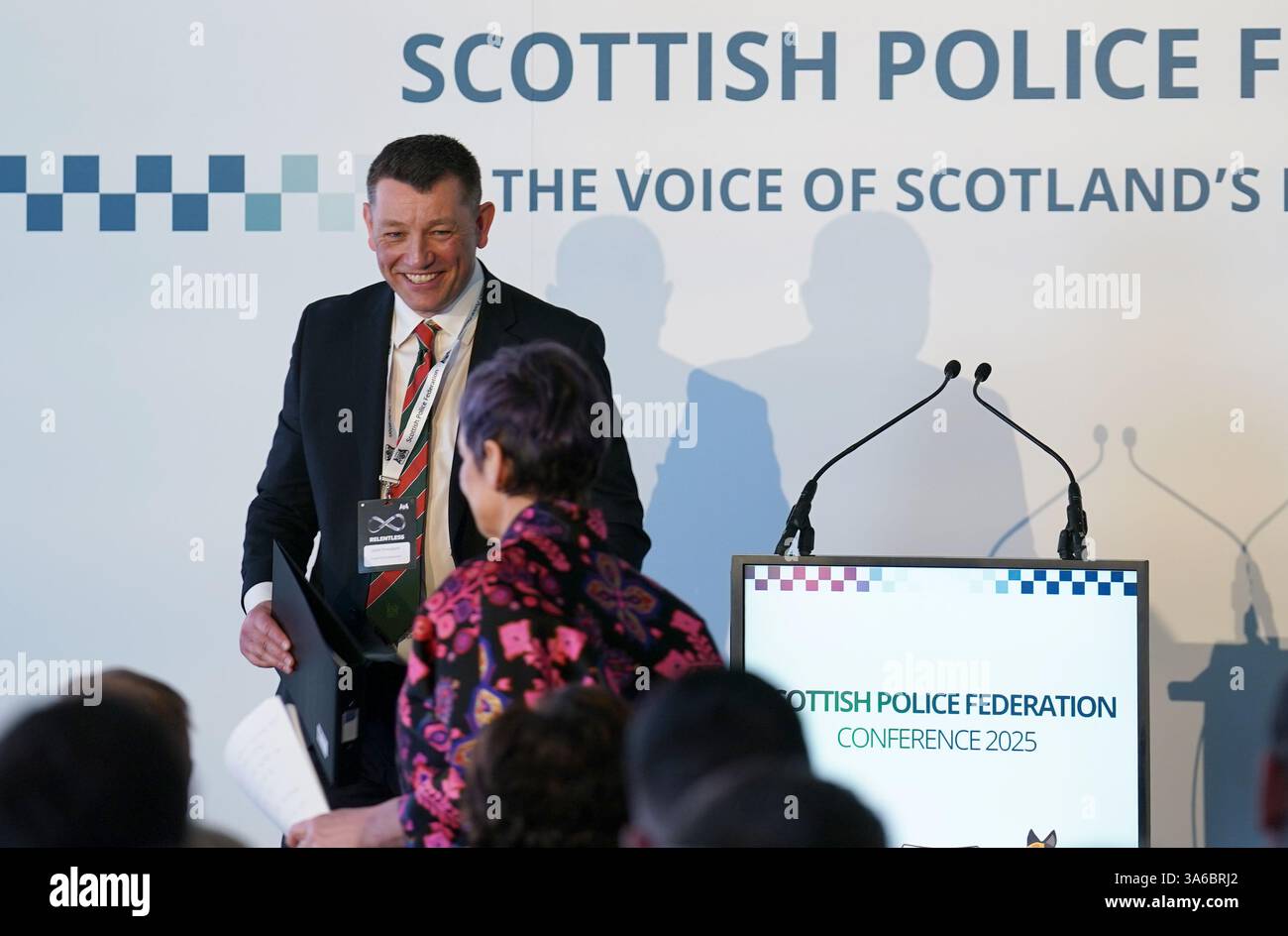 SPF chair David Threadgold introduces Cabinet Secretary for Justice and ...