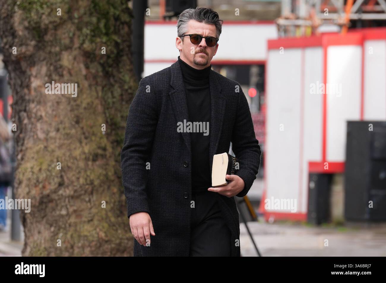 Former footballer Joey Barton arrives at Westminster Magistrates' Court ...