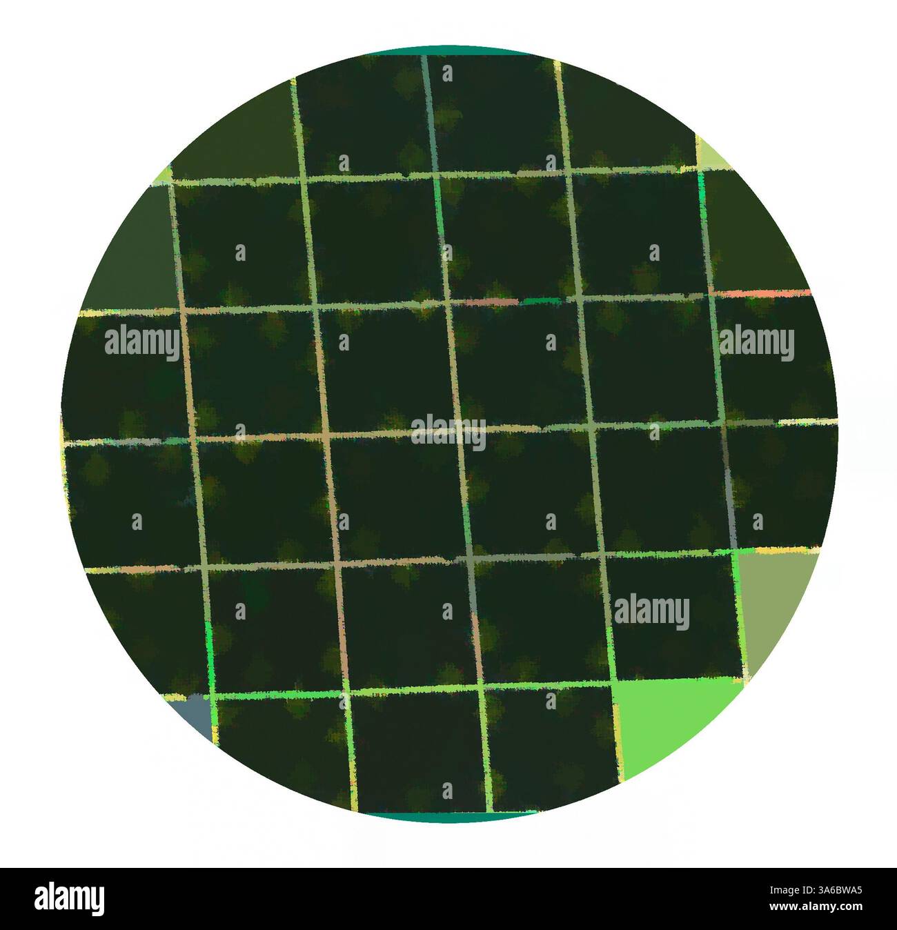 Circular grid design features hi-res stock photography and images - Alamy
