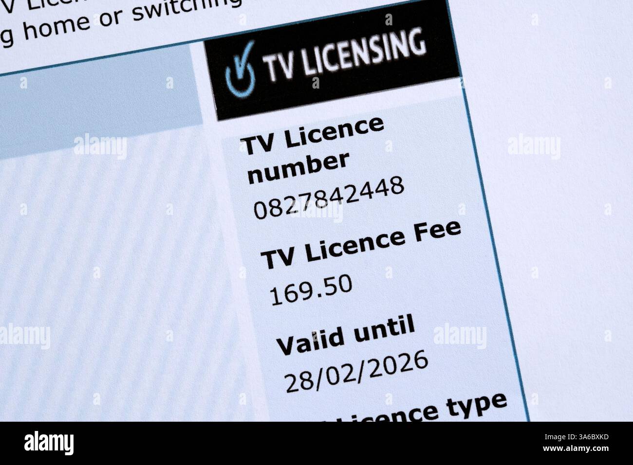 Bbc tv licence hi-res stock photography and images - Alamy