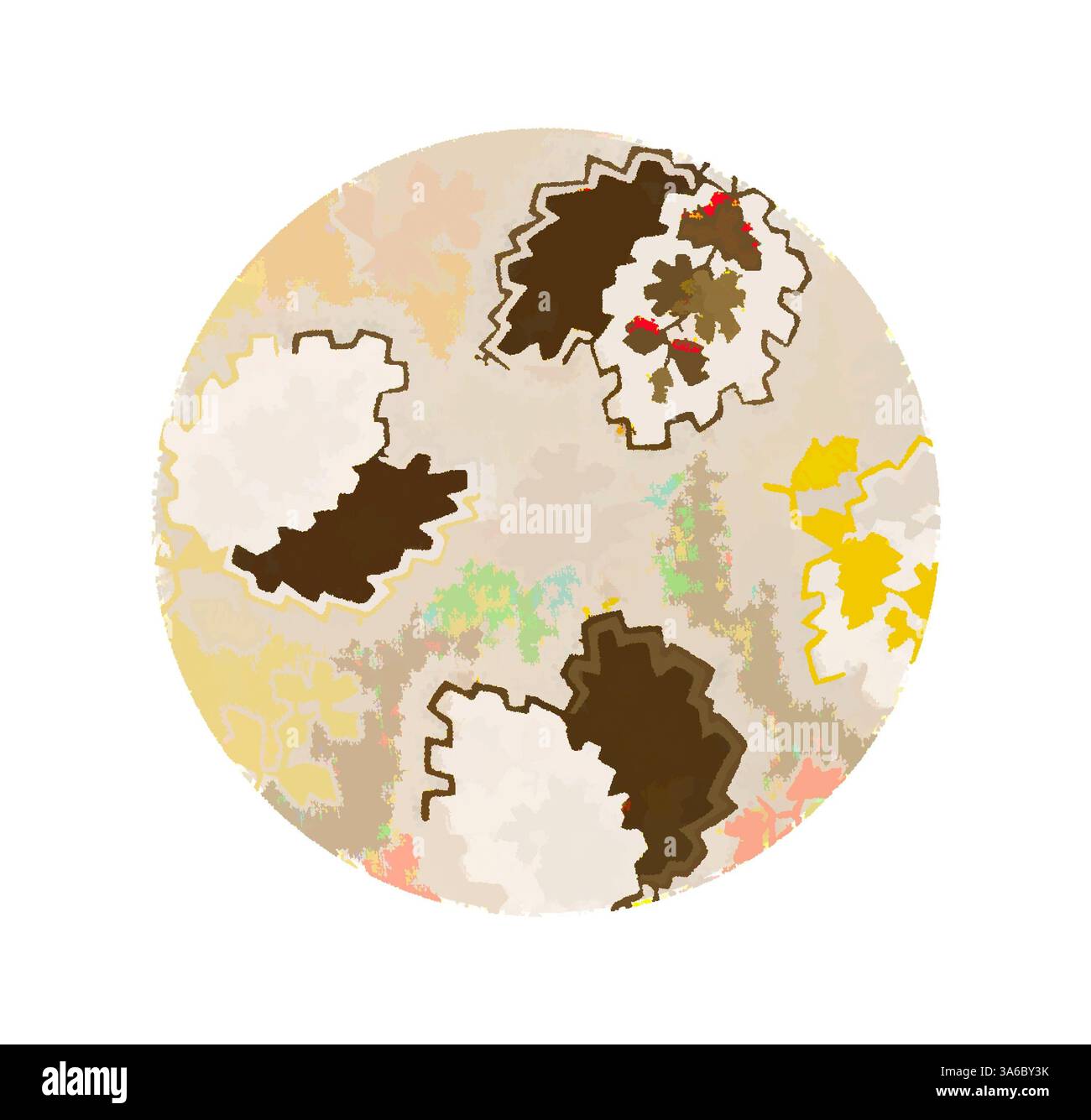 Fragmented shapes in earthy tones hi-res stock photography and images ...