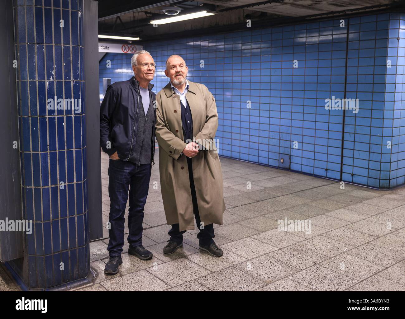 Cologne, Germany. 25th Mar, 2025. The Tatort detectives Max Ballauf (l ...