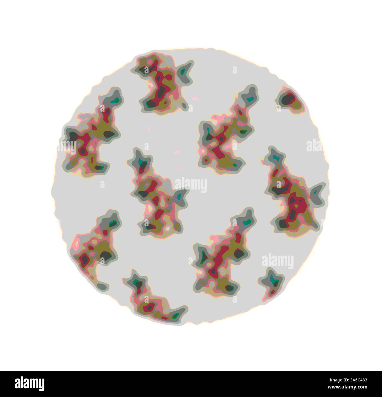 Circular composition featuring irregular hi-res stock photography and ...