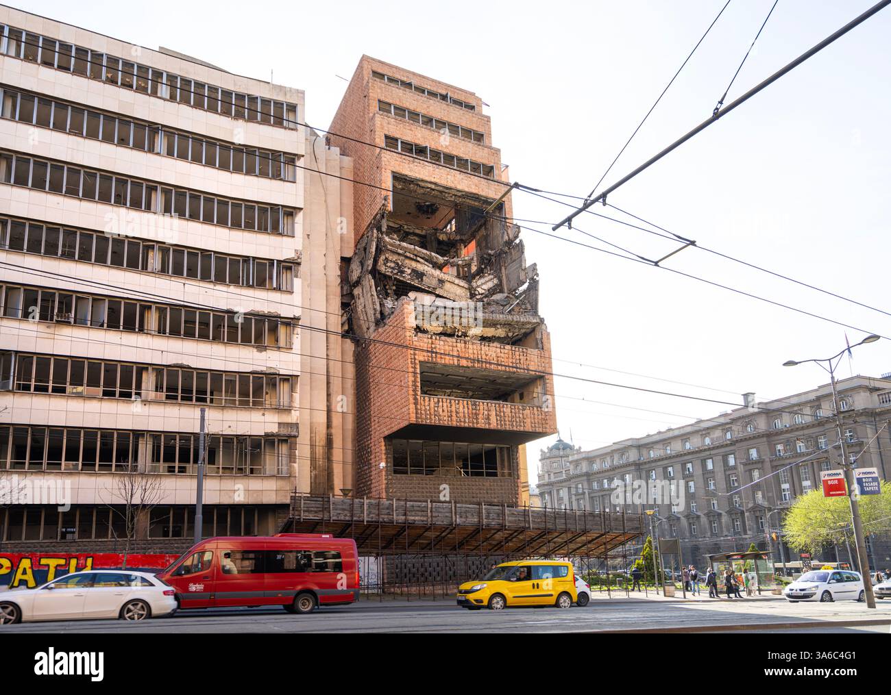 Belgrade, Serbia. March 21 2025. the buildings housing the Federal ...